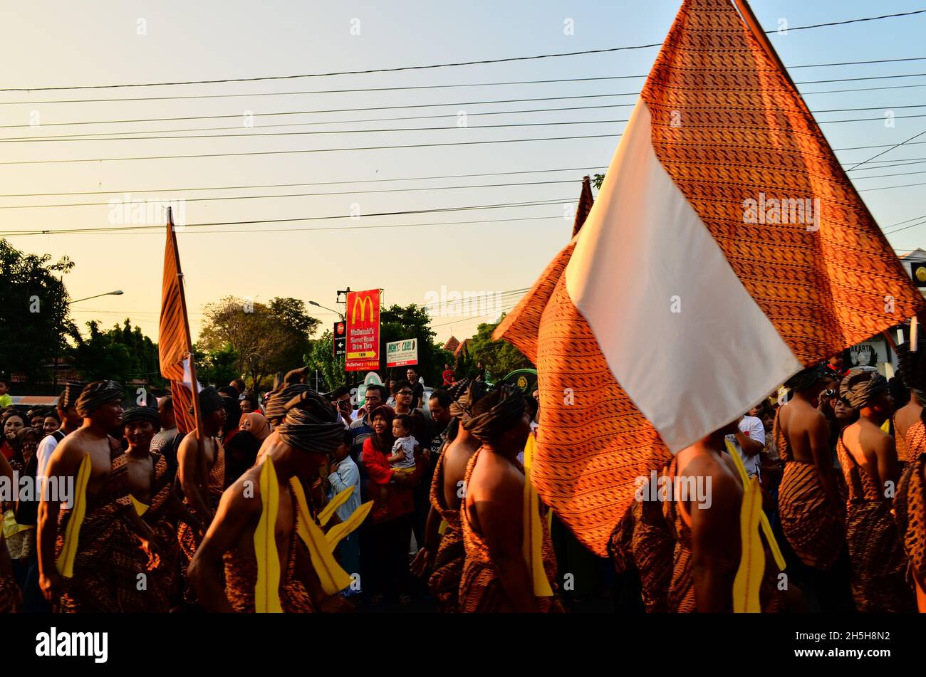 Solo Batik Carnival event held on Jalan Slamet Riyadi, Solo, Central ...