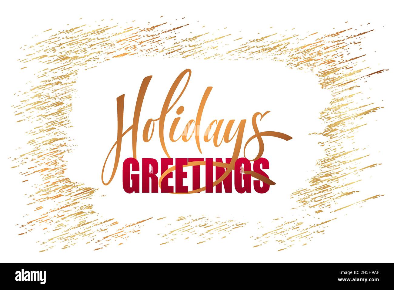 holidays greetings hand lettering calligraphy. Vector holiday ...
