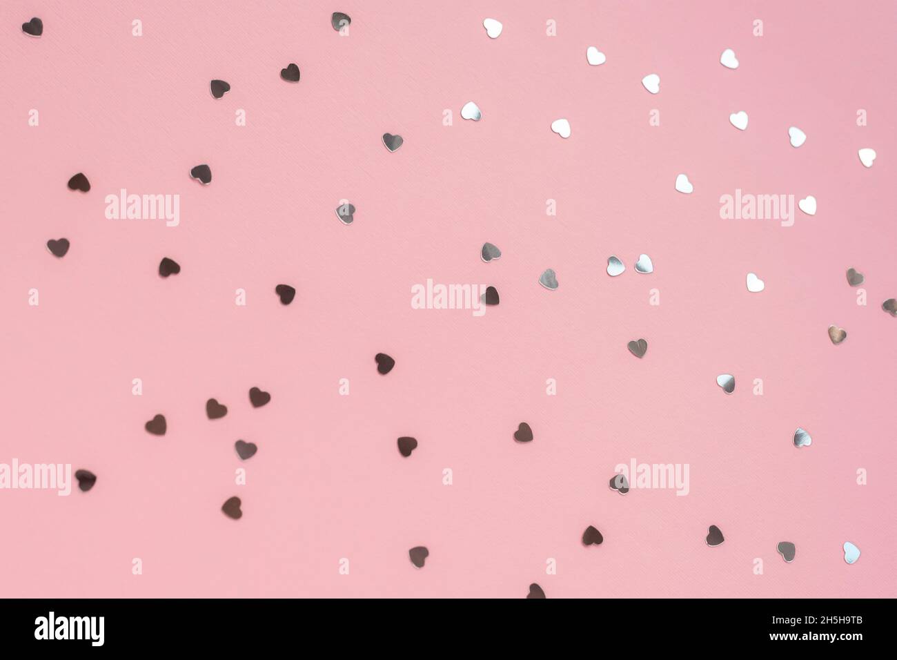 Pink festive background with confetti, texture. Selective focus Stock ...