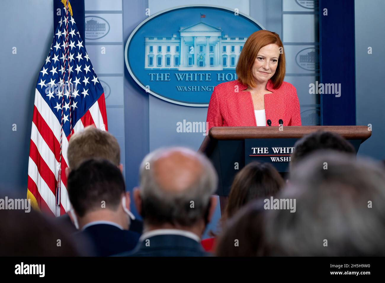 White House Press Secretary Jen Psaki speaks to reporters Monday, Aug ...
