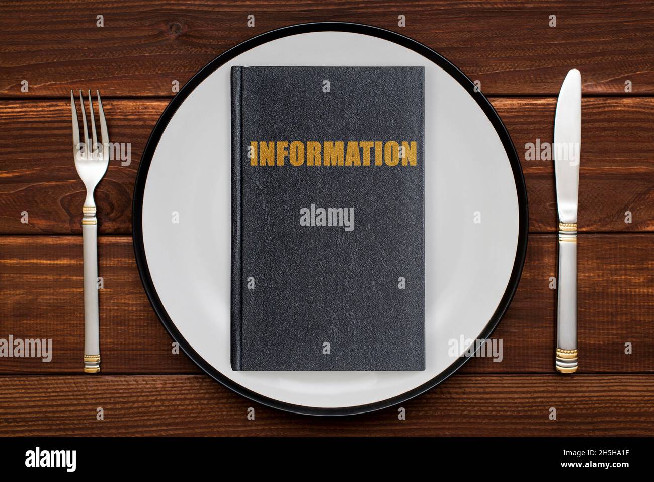 Empty plate with the inscription hi-res stock photography and images ...