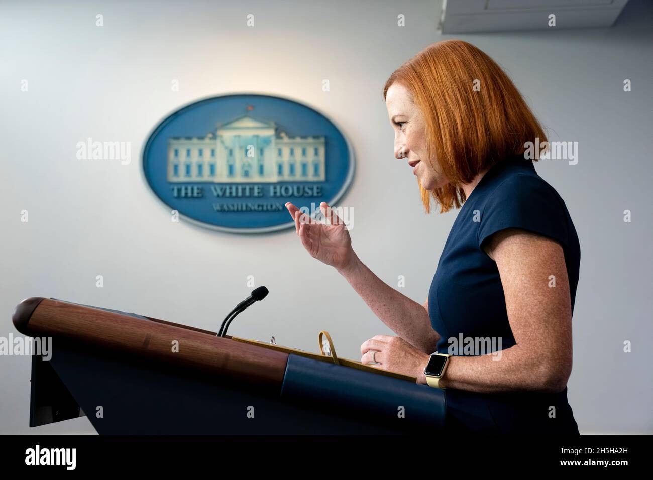 White House Press Secretary Jen Psaki holds a press briefing on Tuesday ...