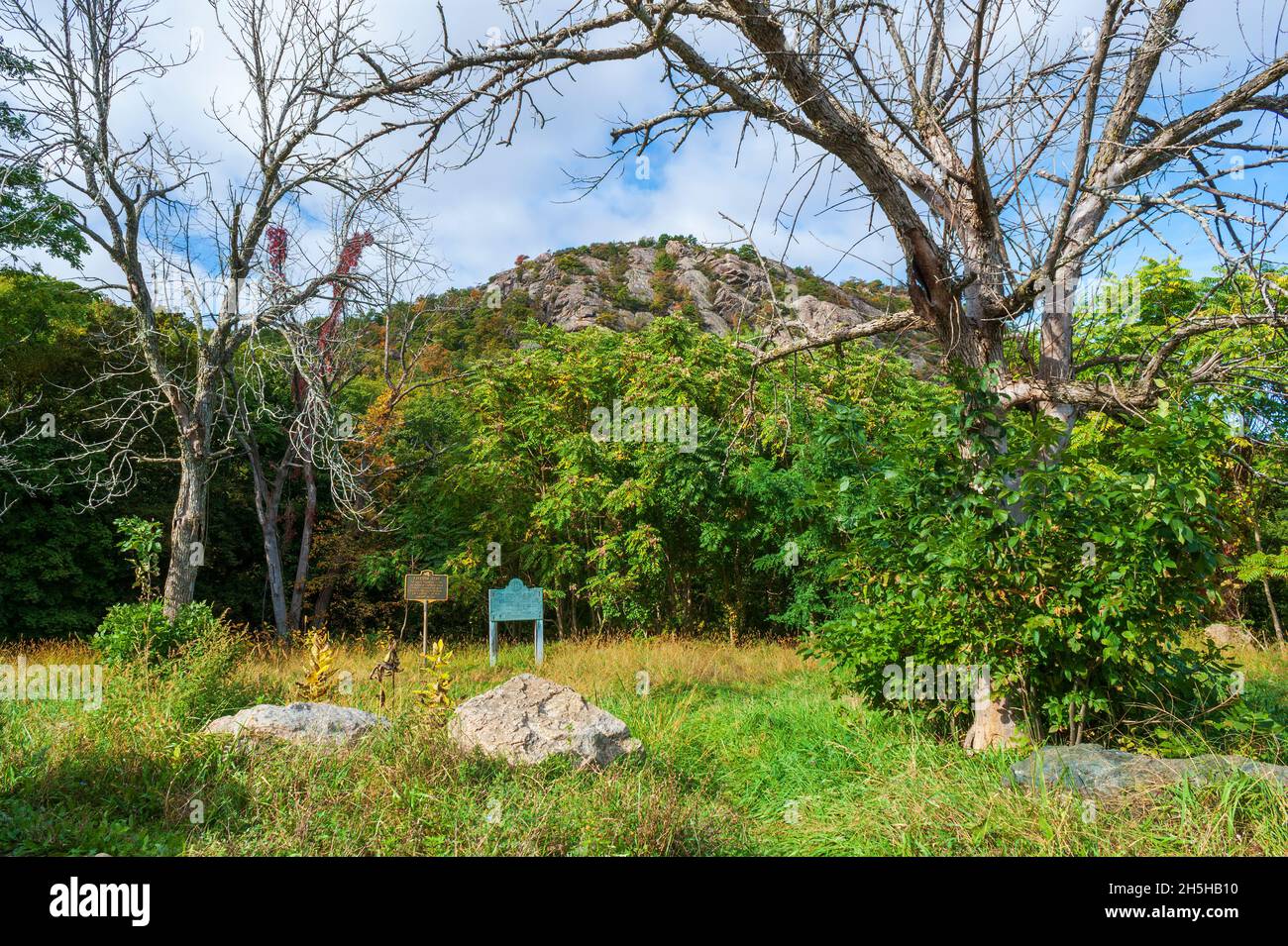 View of the Butter Hill and Storm King Mountain from the picnic area on ...