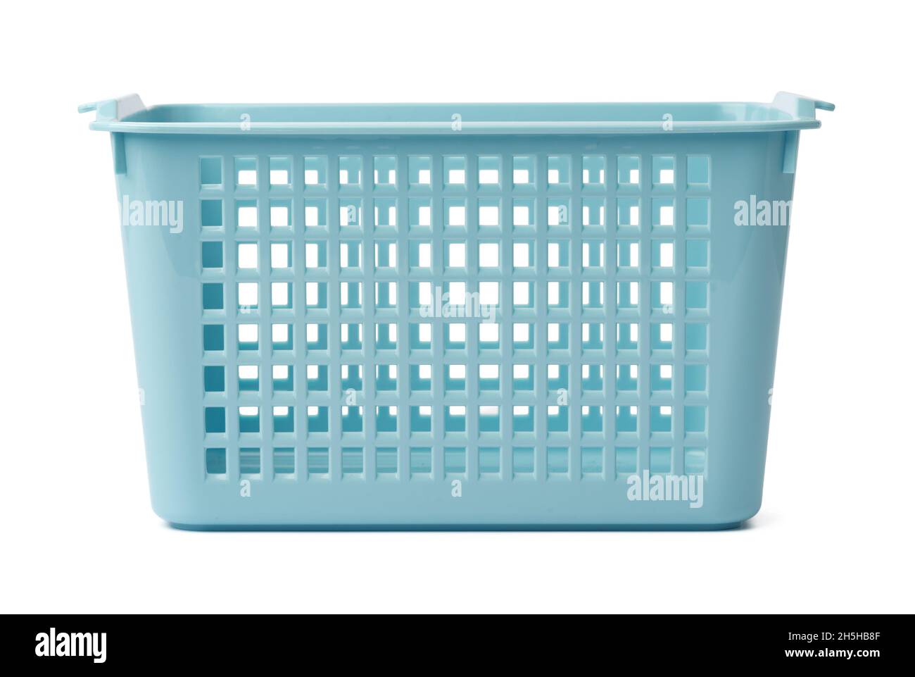 Plastic empty basket isolated on white background Stock Photo - Alamy