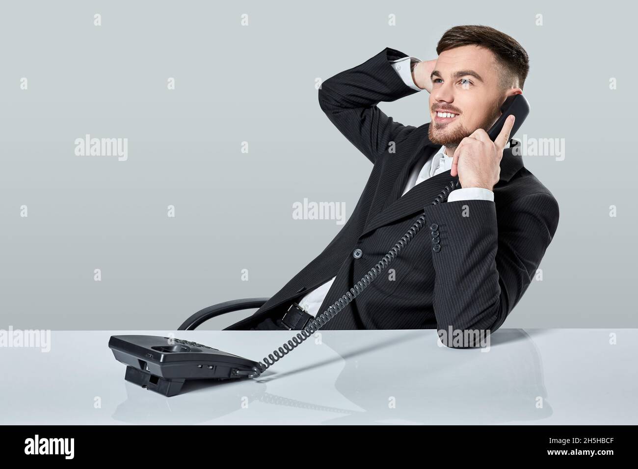 Business man speaking number hi-res stock photography and images - Alamy