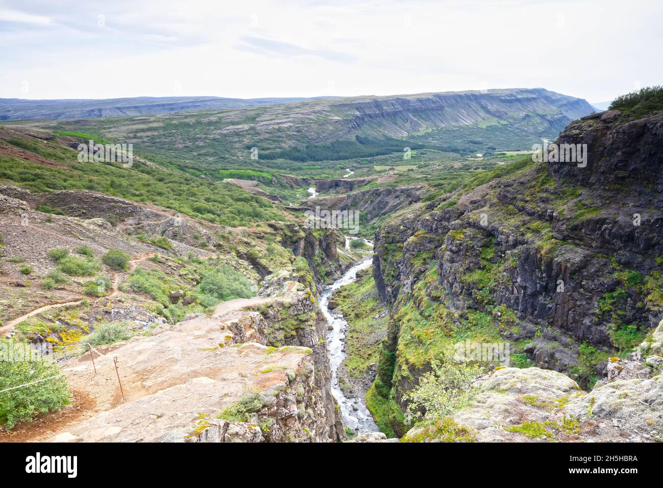 Beautiful glymur waterfall hi-res stock photography and images - Alamy