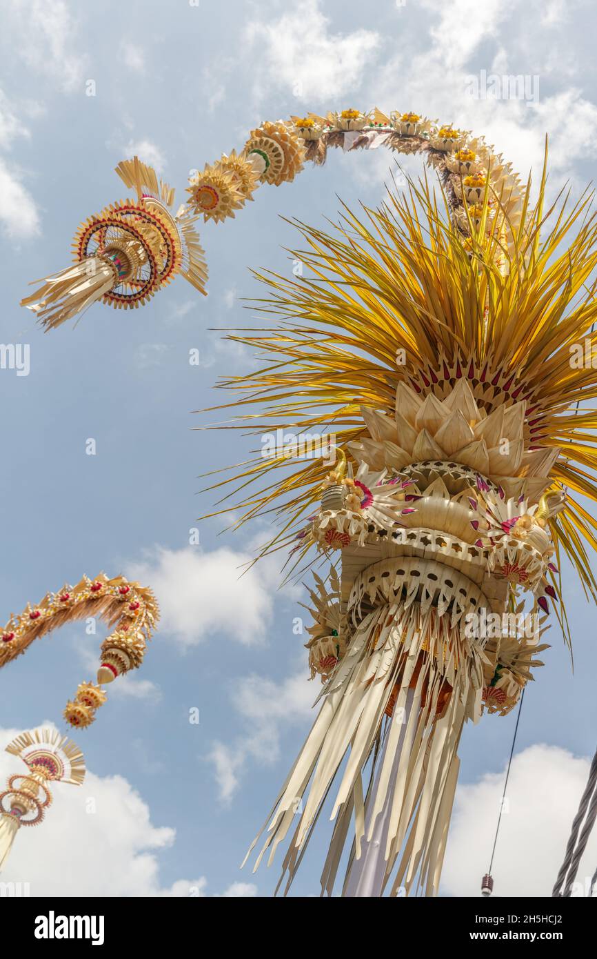 Penjor poles galungan celebration hi-res stock photography and images ...