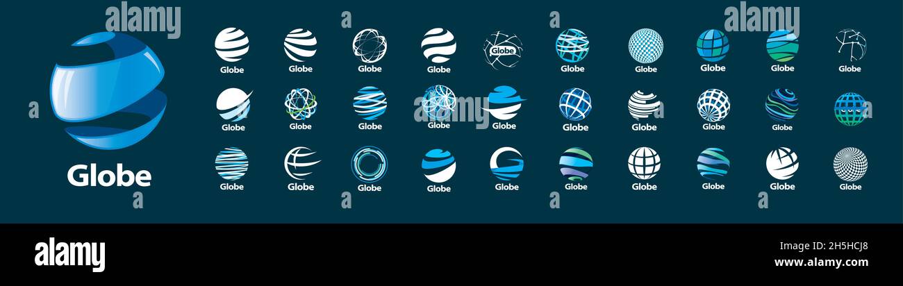 Company logos on world map hi-res stock photography and images - Alamy