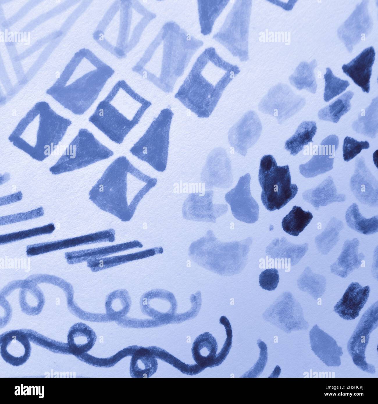 Indigo Abstract Ethnic Texture. Artistic Background. Ocean Watercolour ...