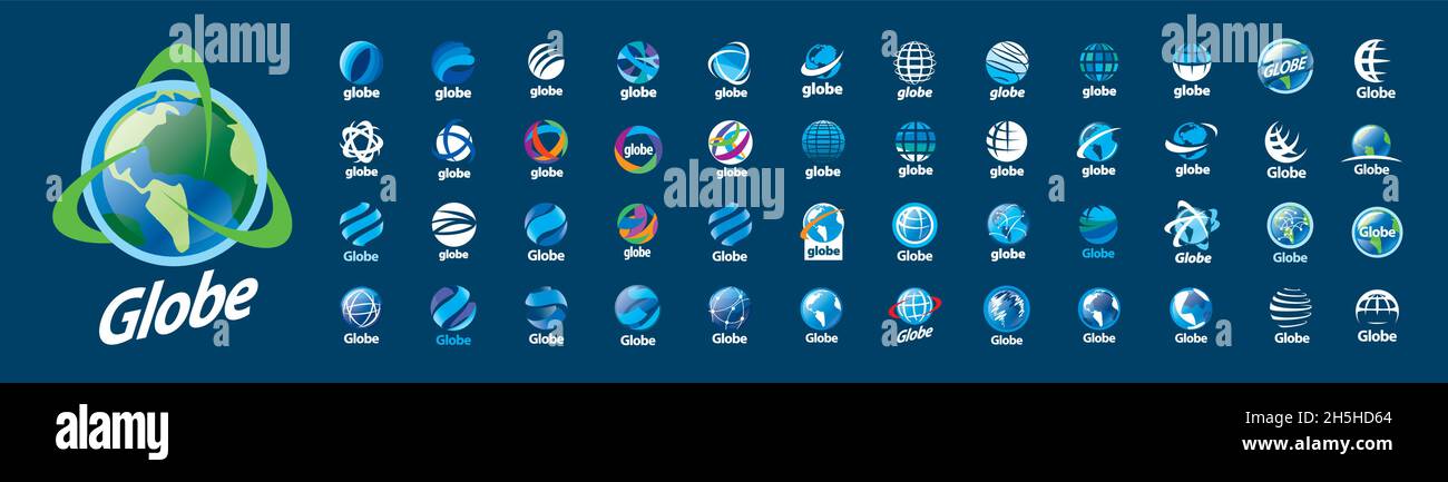 Company logos on world map hi-res stock photography and images - Alamy