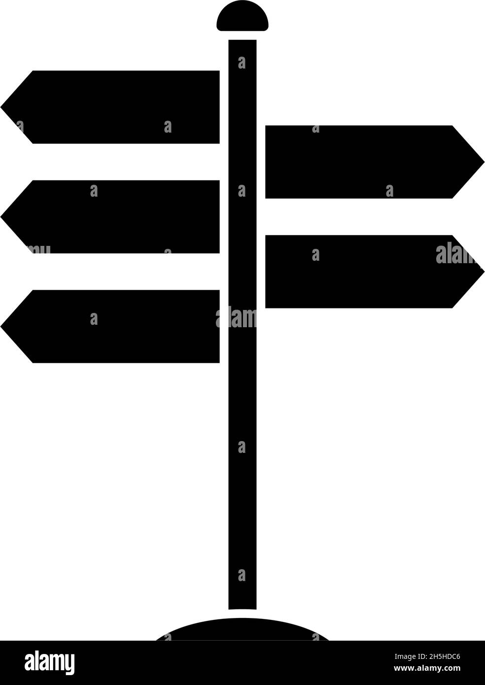Signpost icon design template vector isolated illustration Stock Vector ...