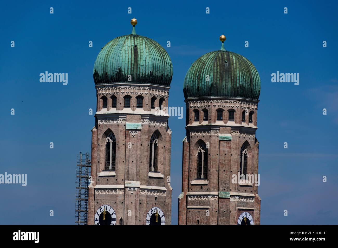 22 May 2019 Munich, Germany - Frauenkirche, gothic church with iconic ...