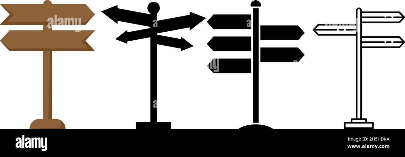 Signpost icon design template vector isolated illustration Stock Vector ...