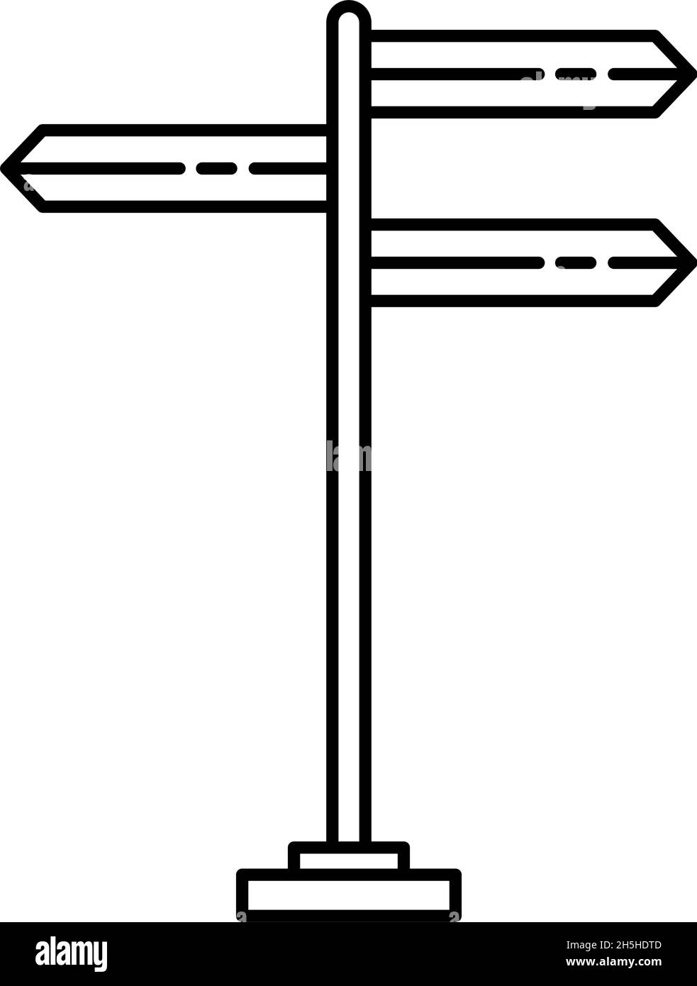 Direction illustration Black and White Stock Photos & Images - Alamy