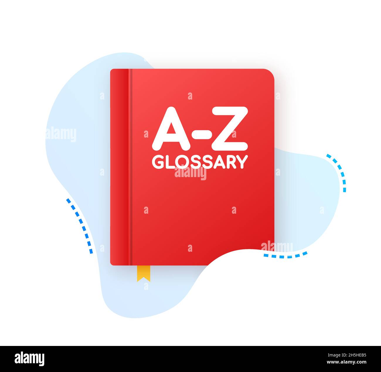 Glossary Book. Badge with book. Dictionary icon. Vector stock ...