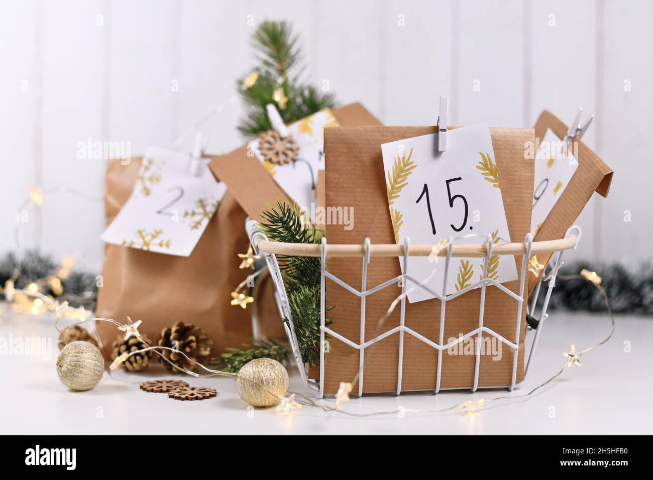 Advent calendar idea bags hi-res stock photography and images - Alamy