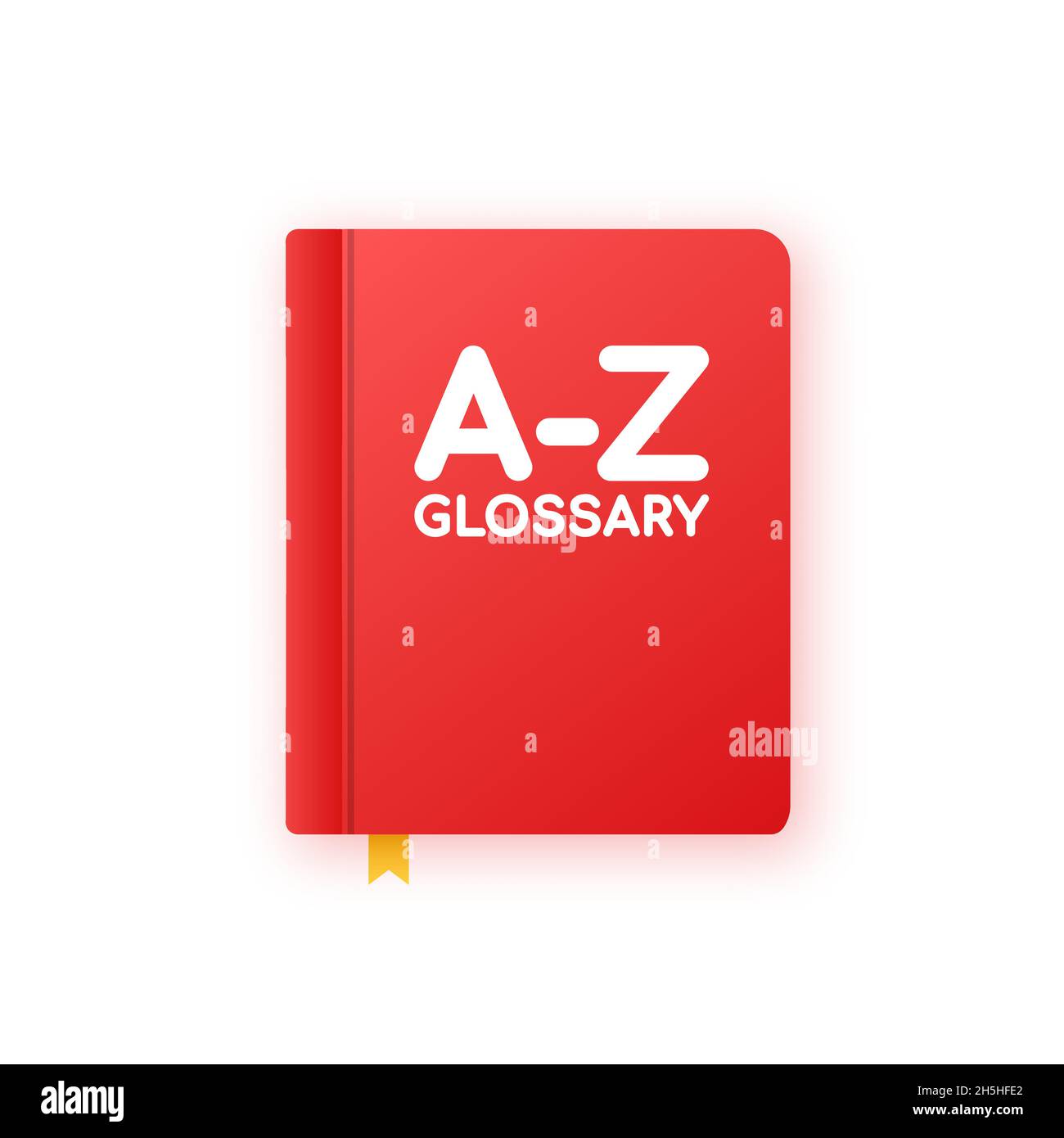 Glossary Book. Badge with book. Dictionary icon. Vector stock ...