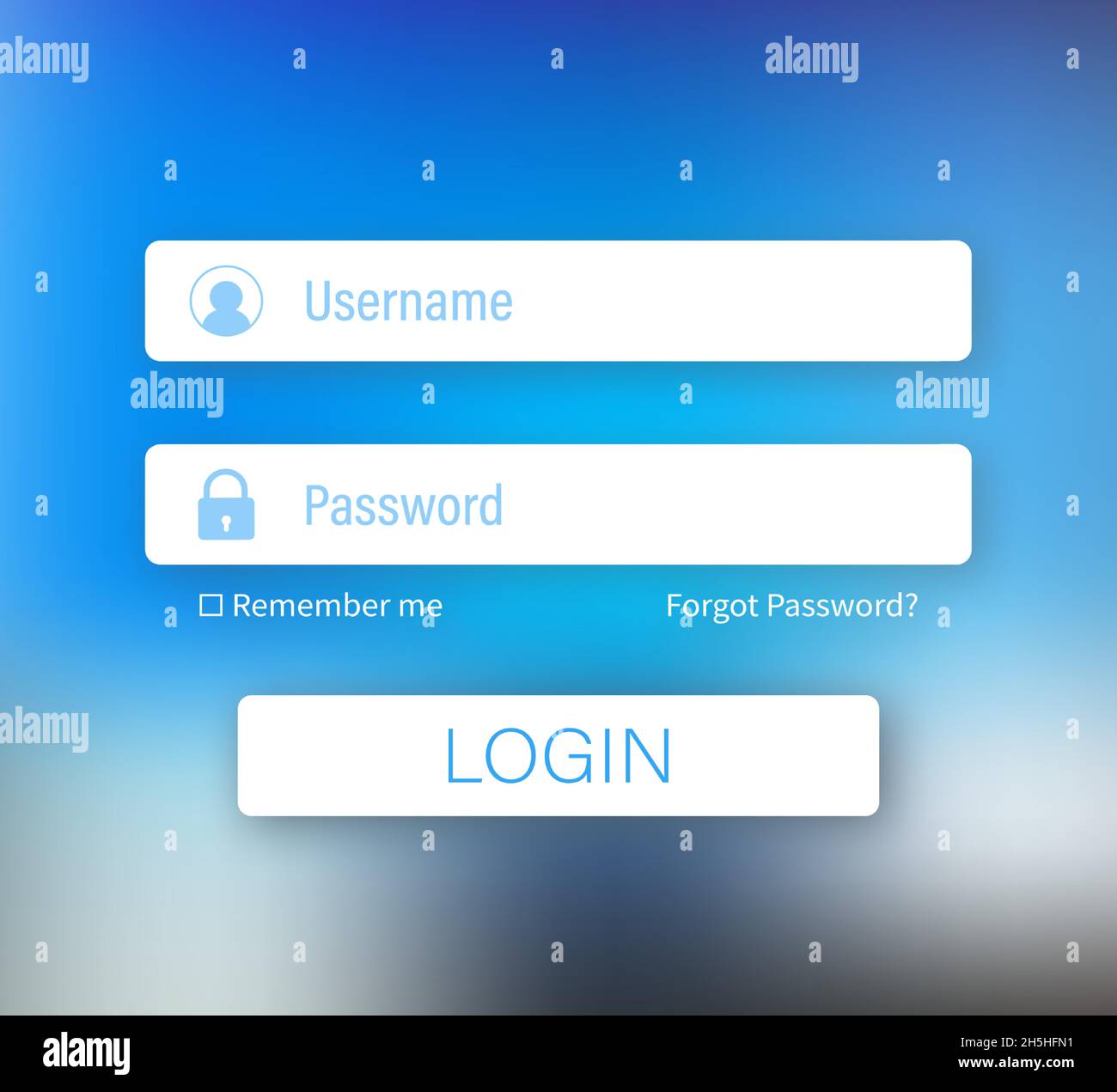 Login form ui Stock Vector Images - Alamy