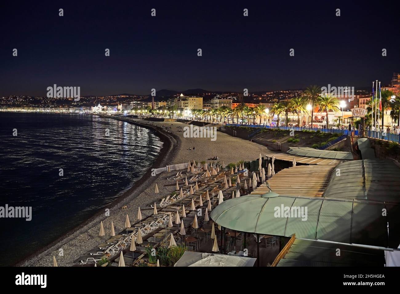 Nice france old town beach hi-res stock photography and images - Alamy