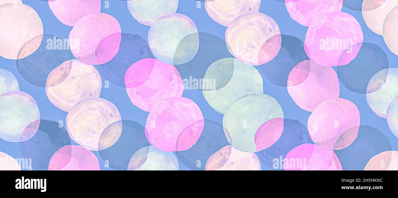 Colorful Children Wrapping Paper. Pink Party Template. Abstract Stains ...