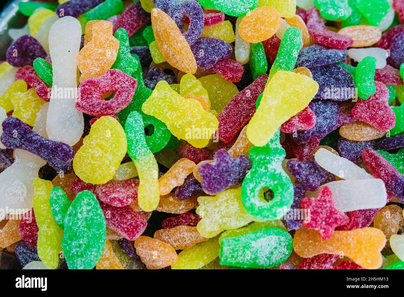 Colorful gummy sweets in the store. Background from sweets Stock Photo ...