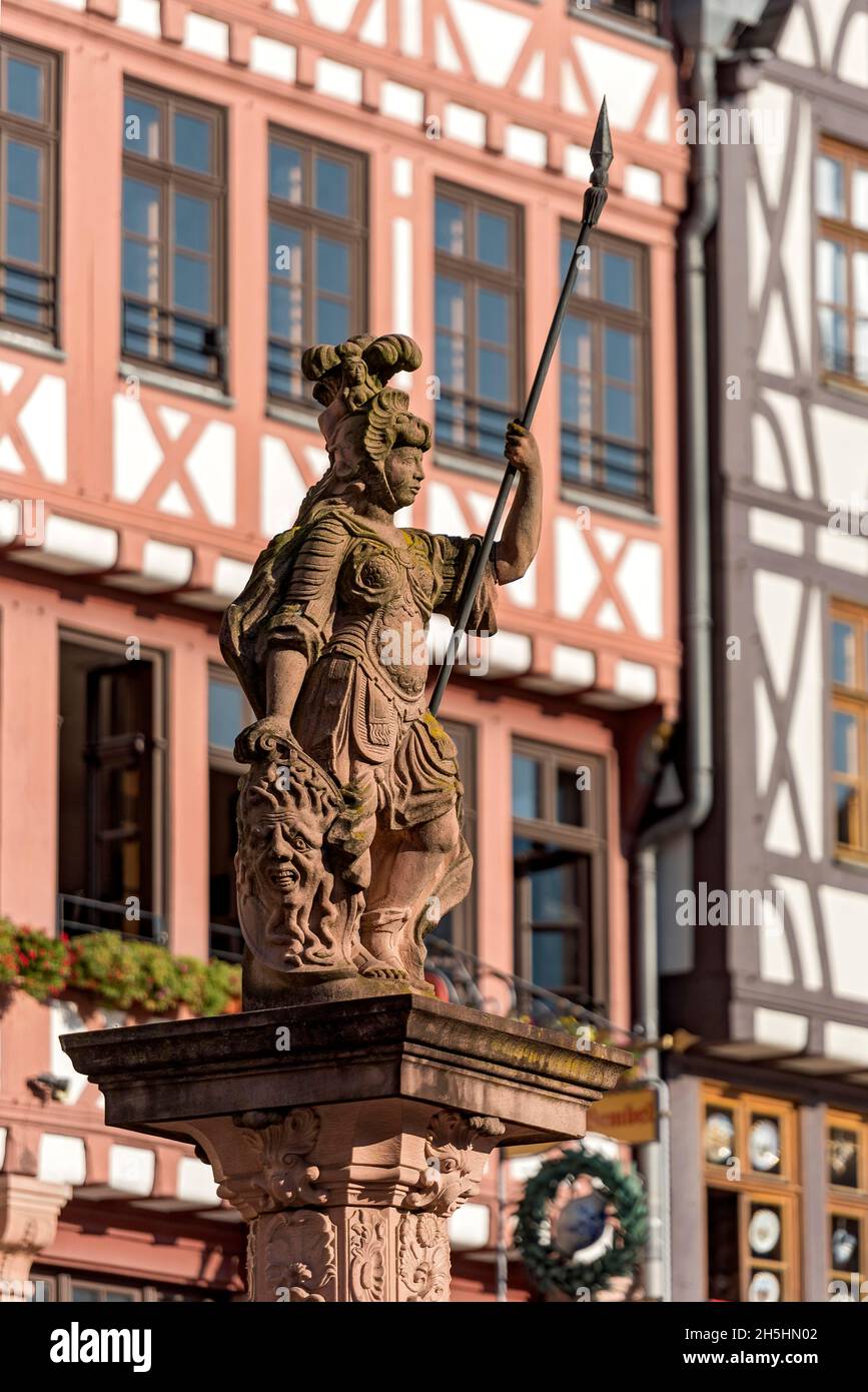 Fountain figure of the goddess Minerva by Friedrich Schierholz, Minerva ...
