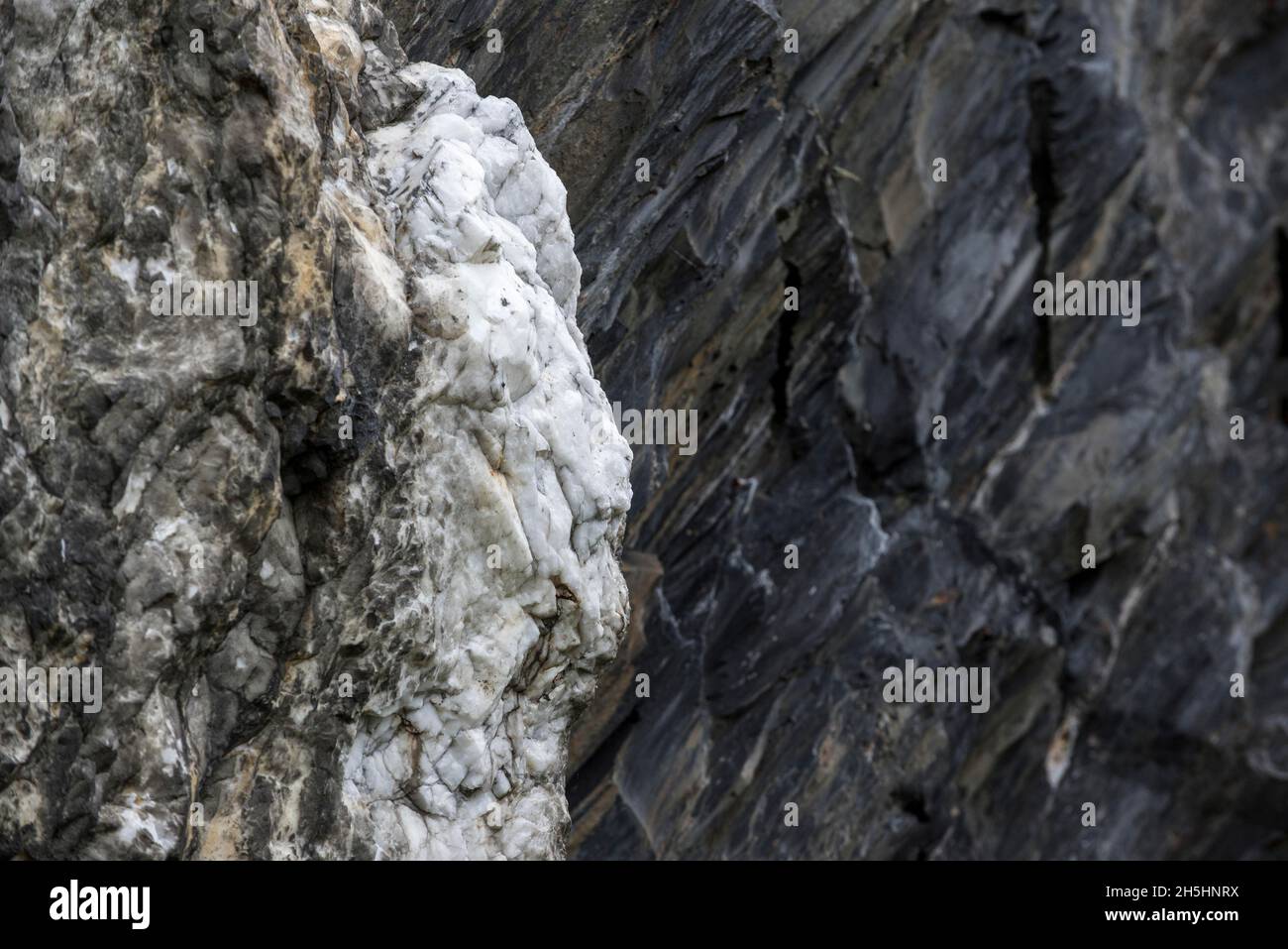 Vein of quartz in shale hi-res stock photography and images - Alamy