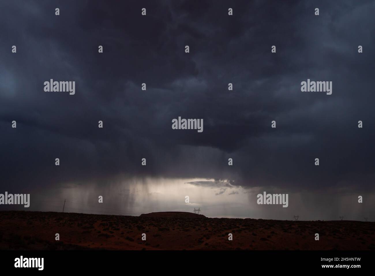 Dramatic sky with storm clouds and rain falling down | Landscape Dark ...
