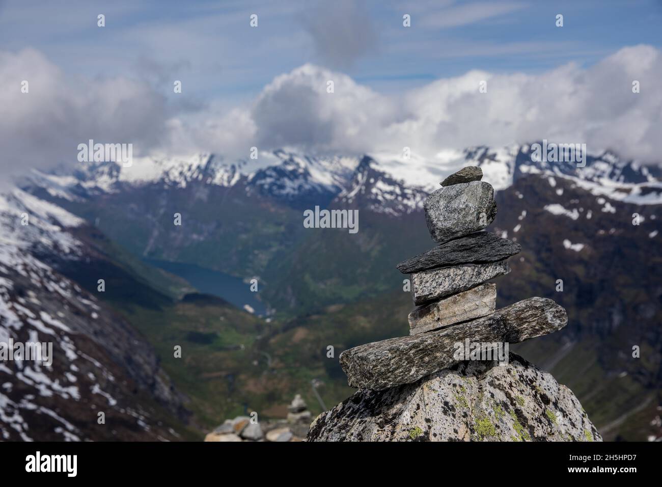 Viewpoint, Dalsniba, Geiranger Fjord, More og Romsdal, Norway Stock ...