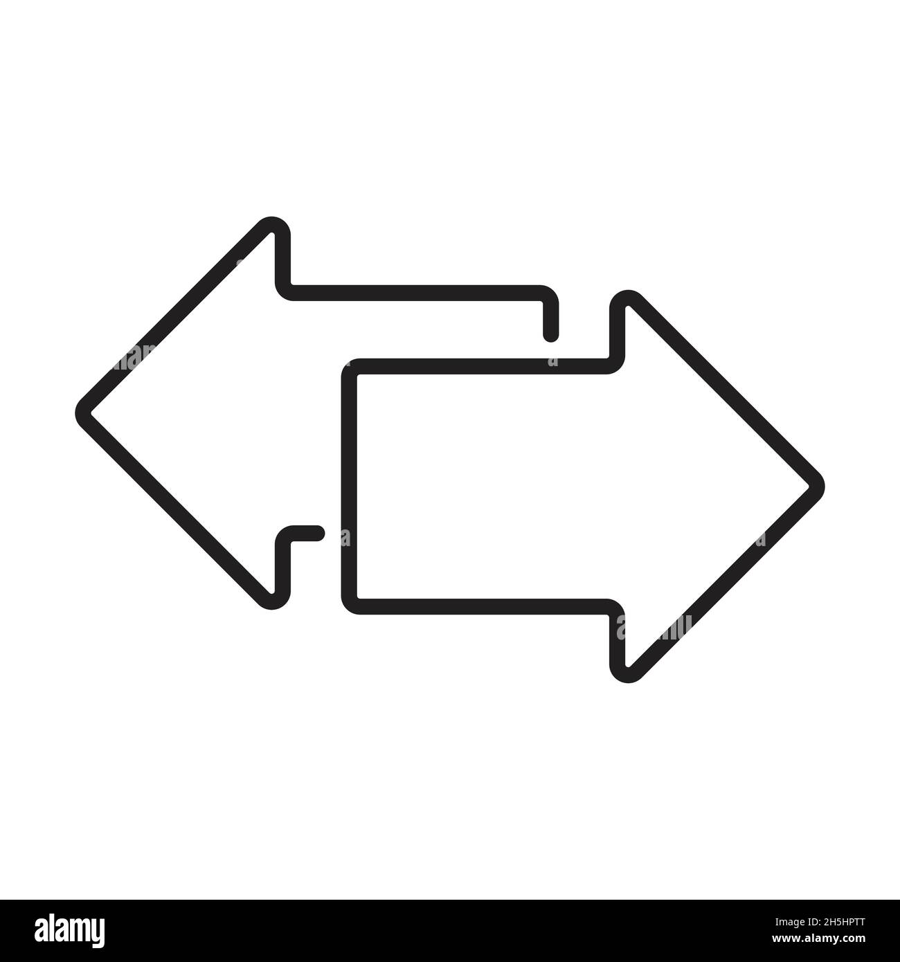 Transfer arrows icon vector exchange symbol for graphic design, logo ...