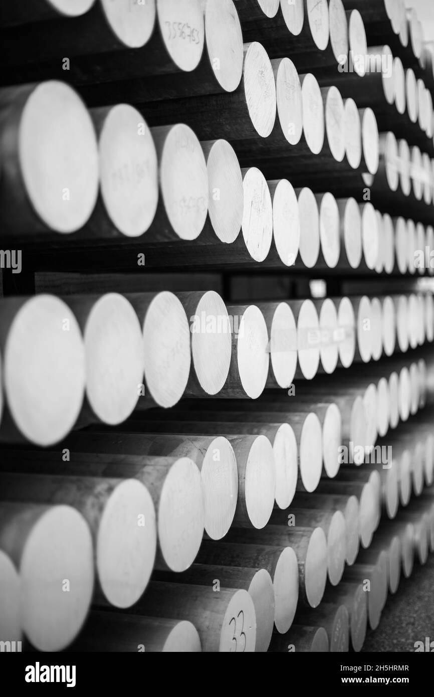 Industrial bricks metal Black and White Stock Photos & Images - Alamy