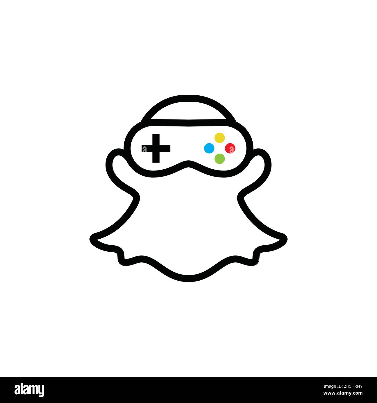 Ghost logo Stock Vector Images - Alamy