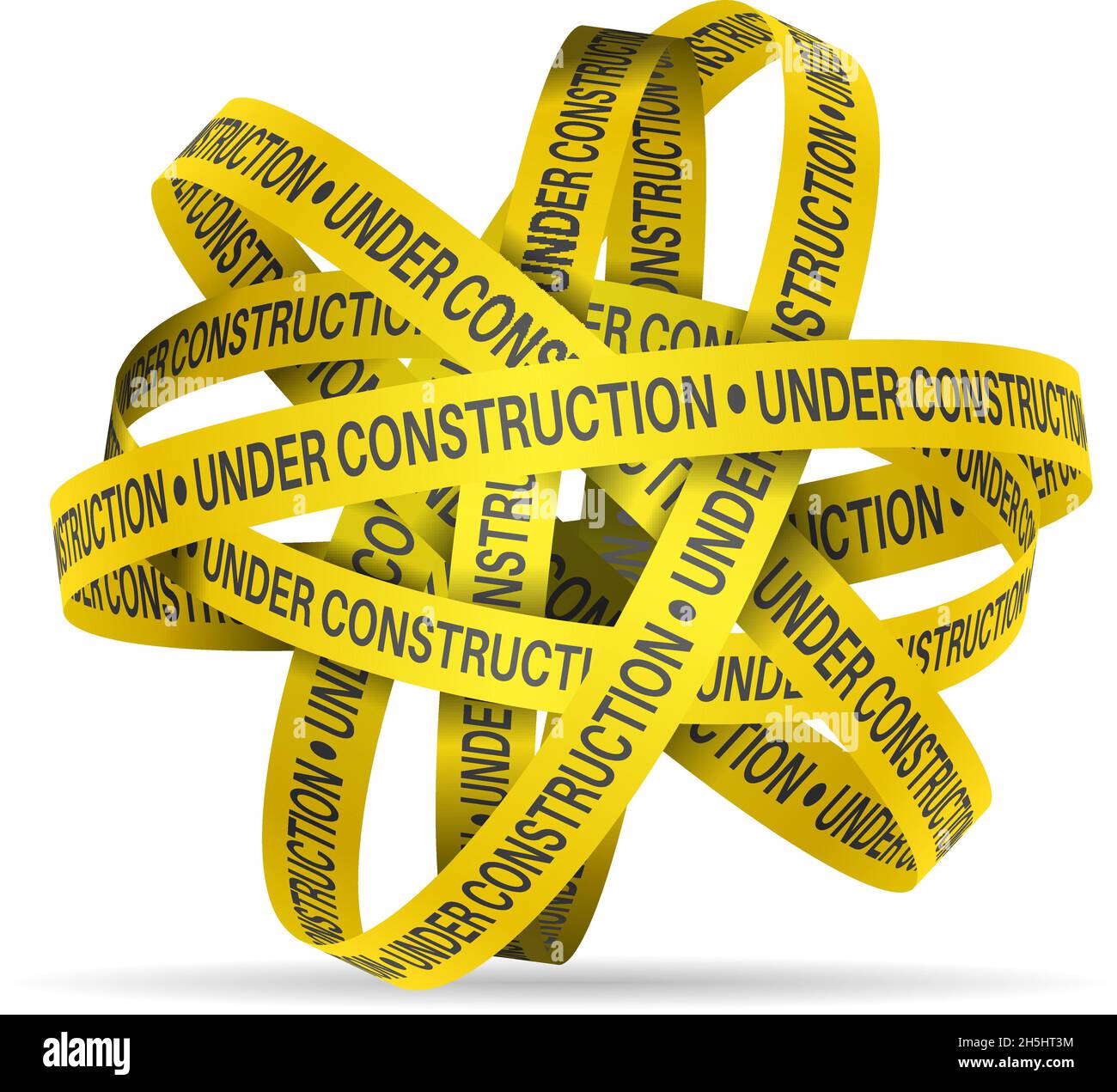 Under Construction Tape Background