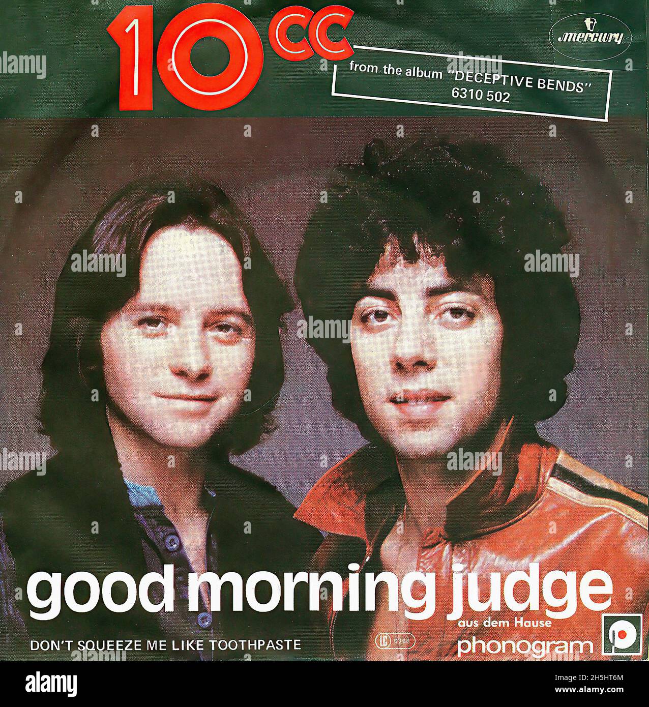 Vintage single record cover - 10 CC - Good Morning Judge - D - 1977 ...
