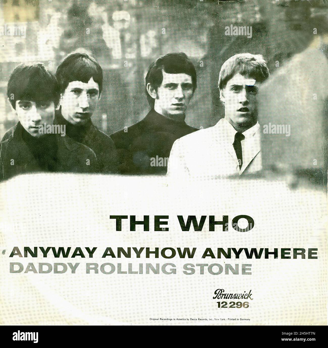 Vintage single record cover - 1965 - The Who - Anyway Anyhow Anywhere ...