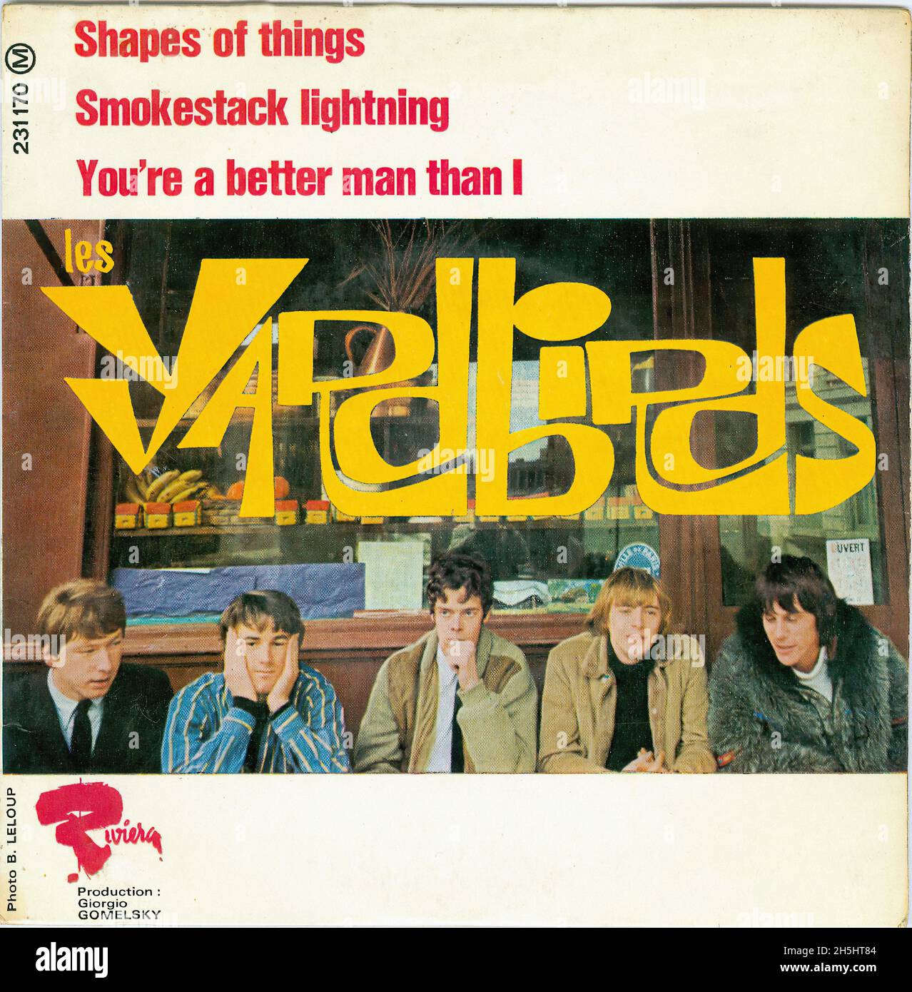 Vintage single record cover - 1966 - Yardbirds, The - Shapes Of Things ...