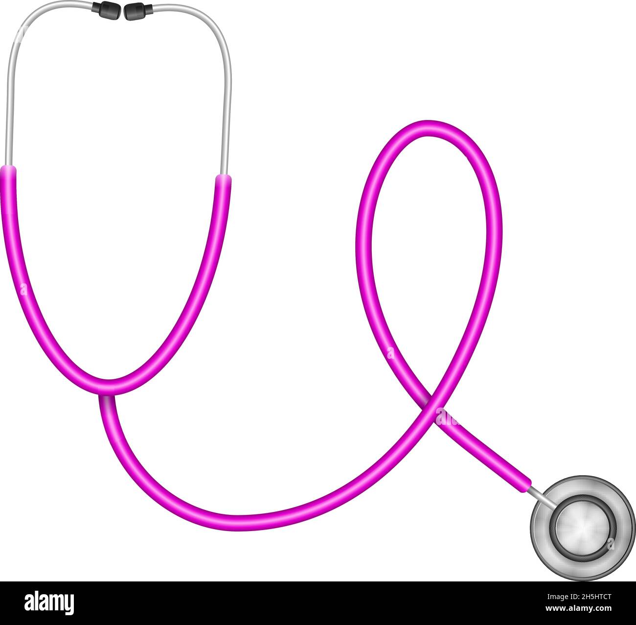 Stethoscope on a white background. Vector illustration Stock Vector ...