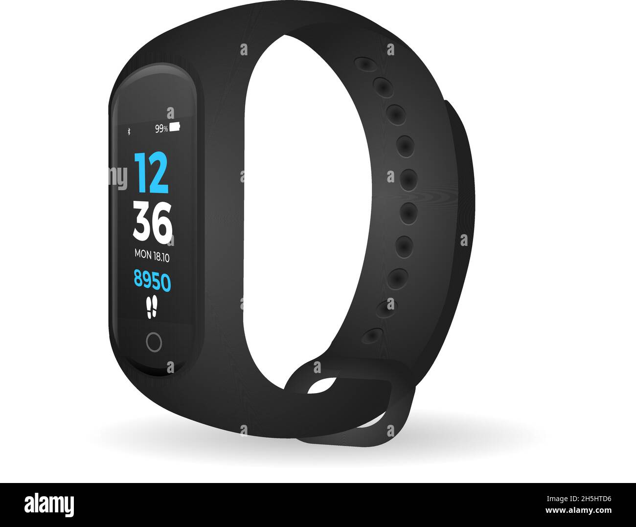 Smart band on a white background. Vector illustration Stock Vector ...