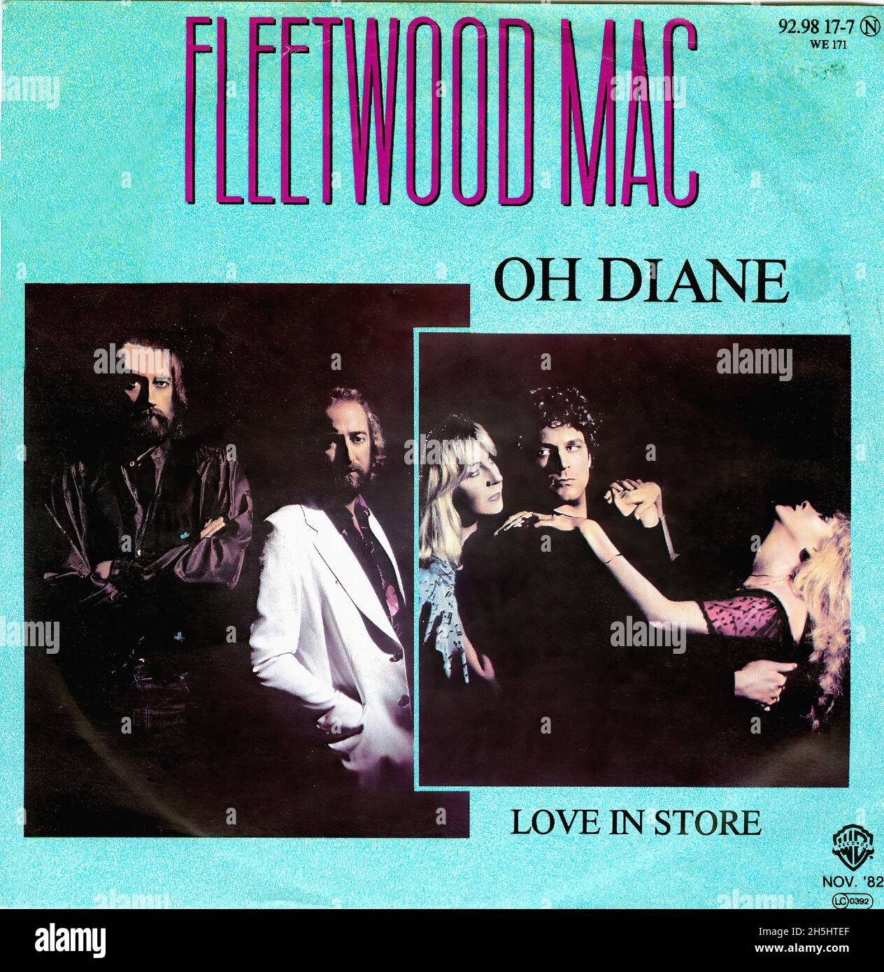 Vintage single record cover - 1982 - Fleetwood Mac - Oh Diane Stock ...