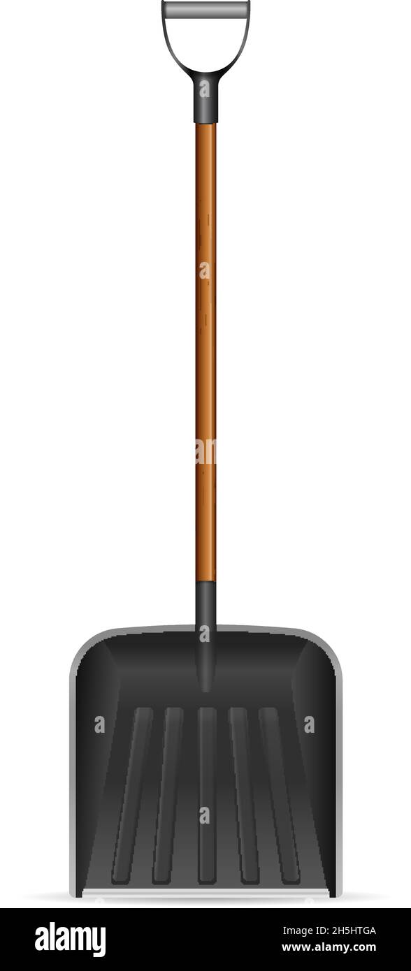 Snow shovel on a white background. Vector illustration Stock Vector ...