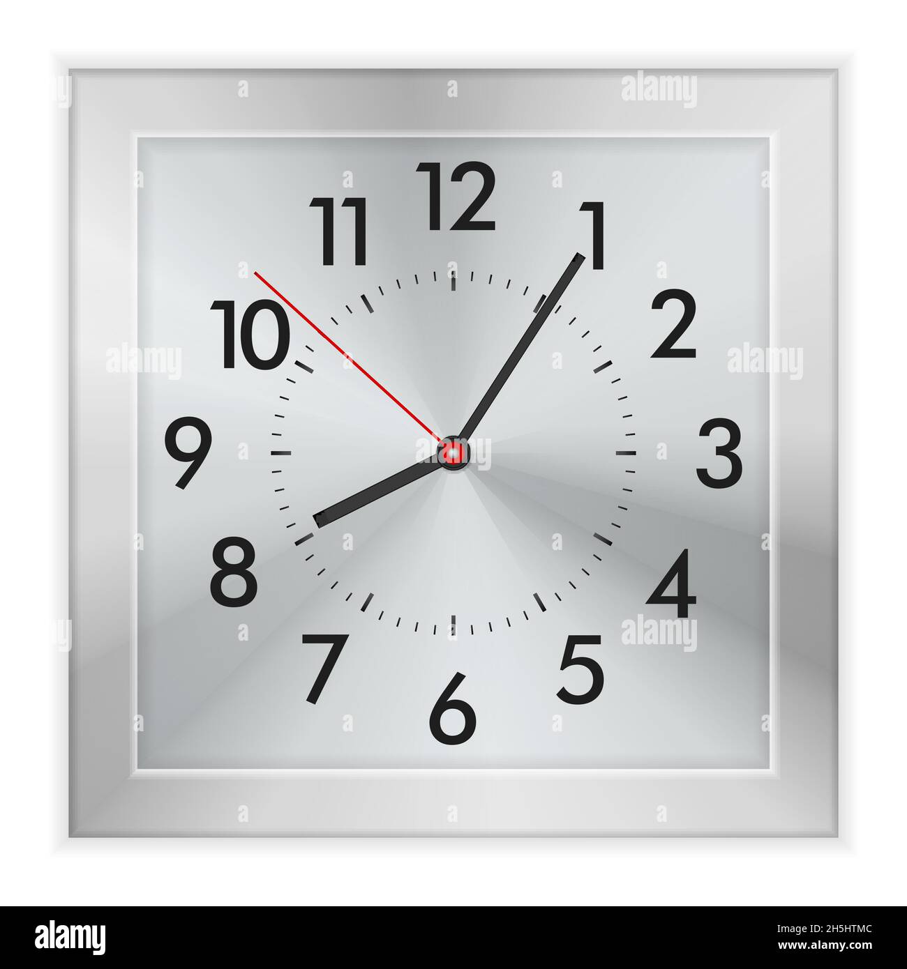 Wall clock on a white background. Vector illustration Stock Vector ...