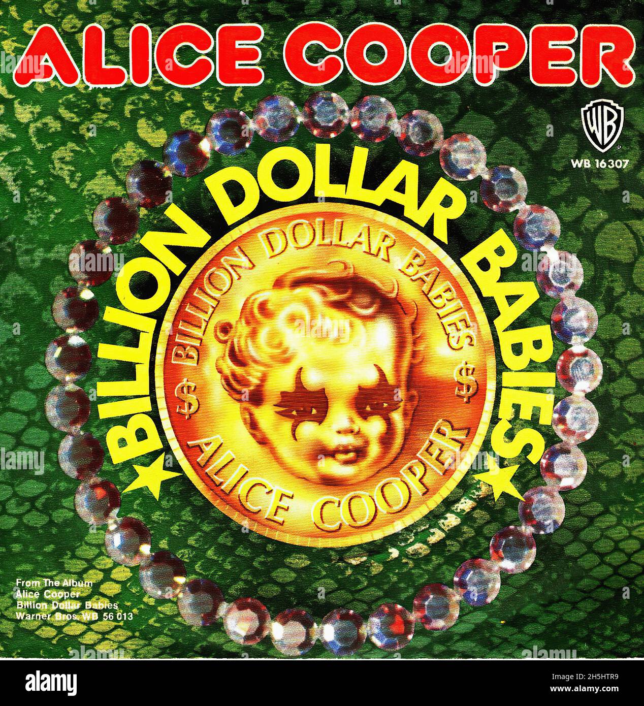 Vintage single record cover - Alice Cooper - Billion Dollar Babies - D ...