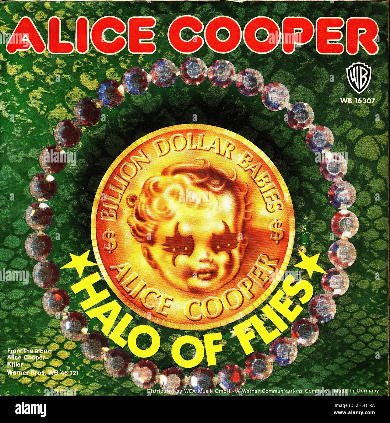Vintage single record cover - Alice Cooper - Billion Dollar Babies - D ...
