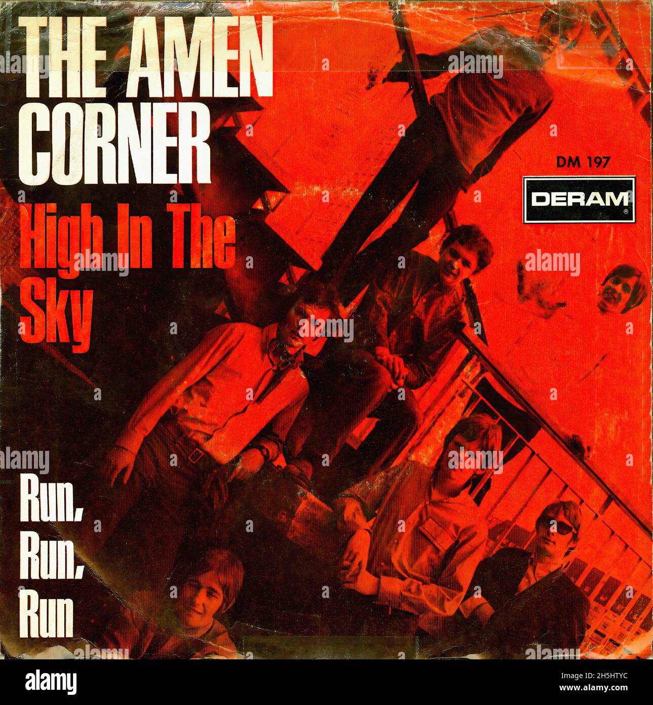 Vintage single record cover - Amen Corner - High In The Sky - D - 1968 ...
