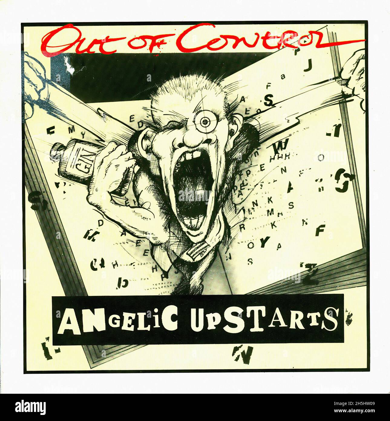 Vintage single record cover - Angelic Upstarts - Out Of Control - UK ...