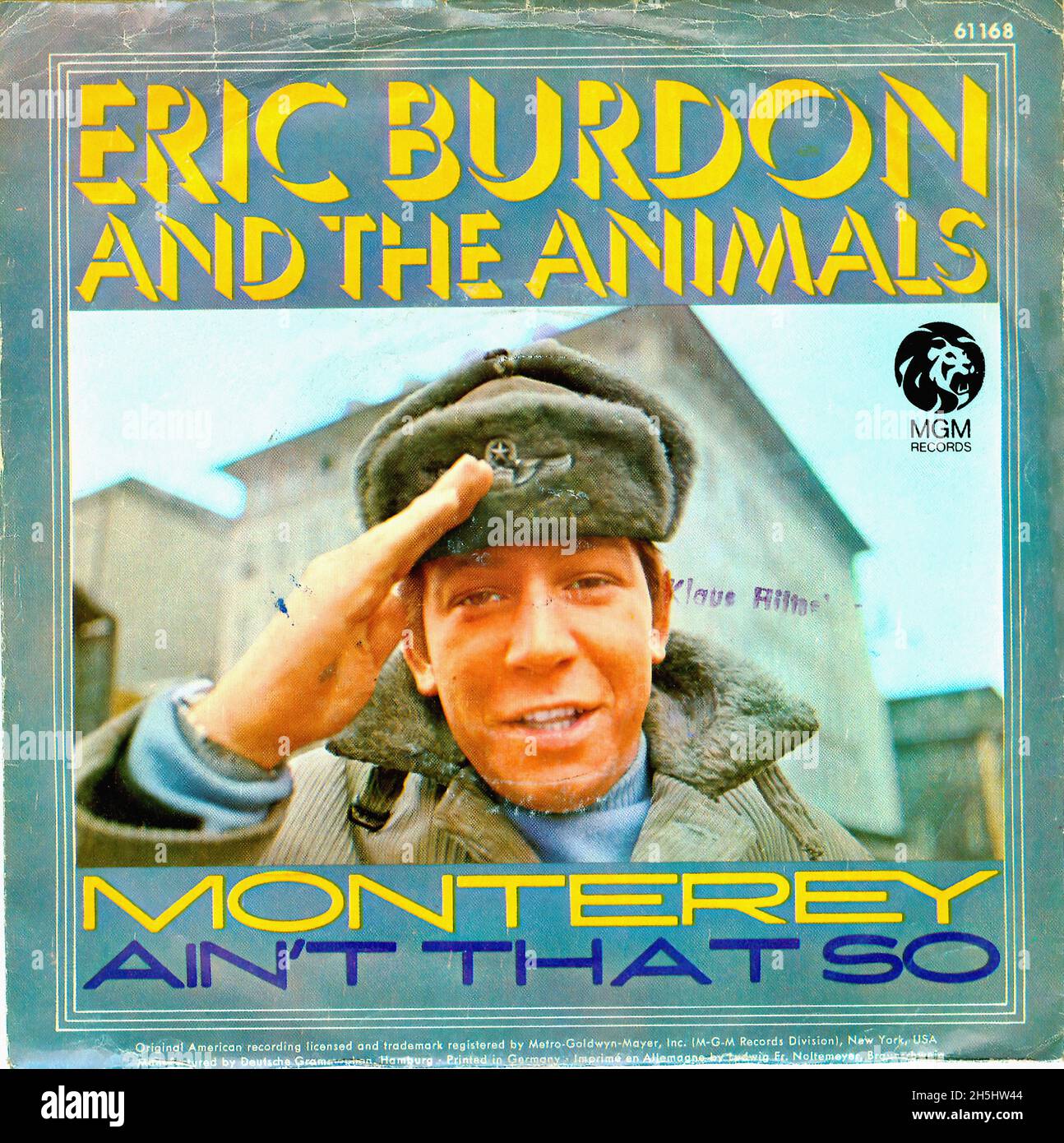 Vintage single record cover - Animals,The & Burdon, Eric - Monterey - D ...