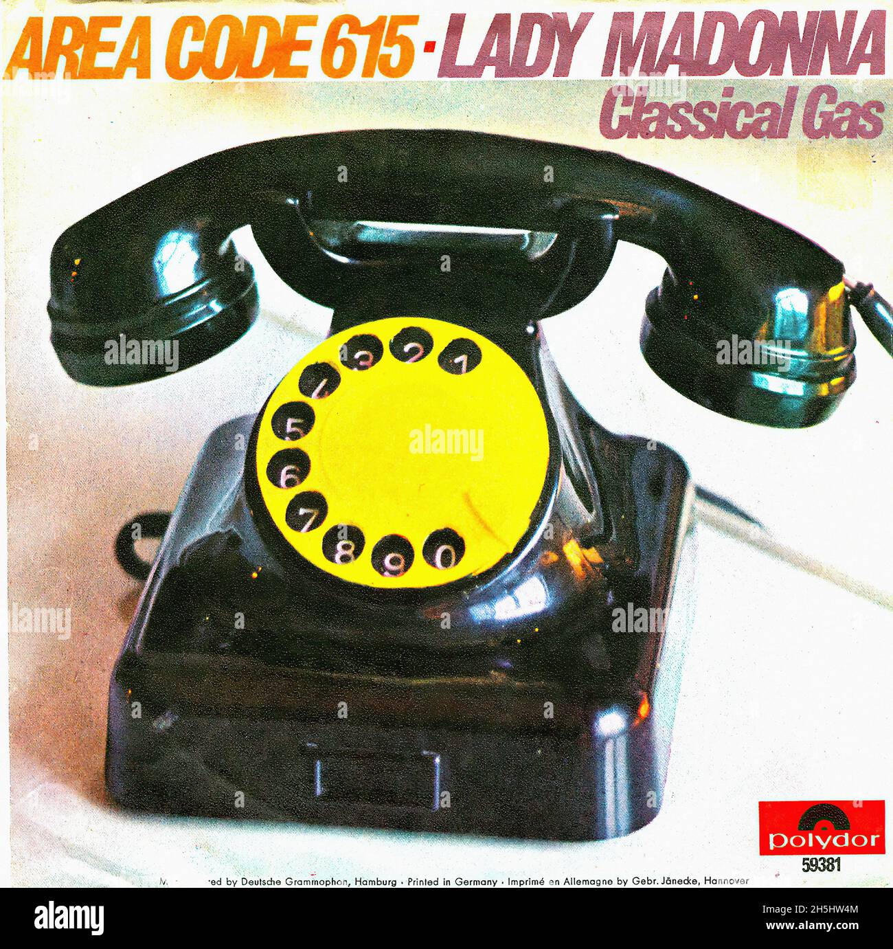 Vintage single record cover - Area Code 615 - Lady Madonna - D - 1969 ...