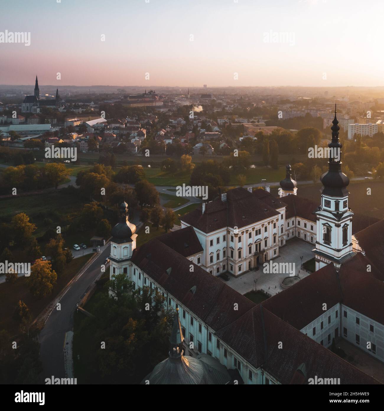 Historical city olomouc drone aerial hi-res stock photography and ...