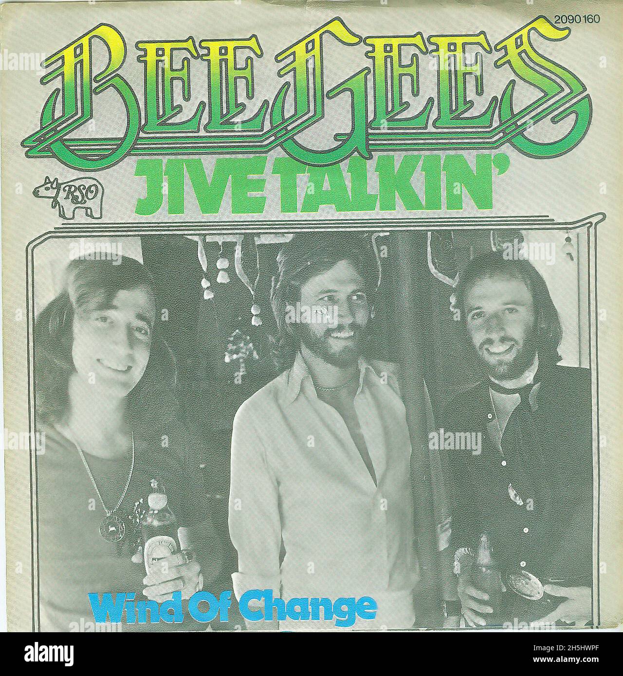 Vintage single record cover - Bee Gees, The - Jive Talking - D - 1975 Stock Photo - Alamy