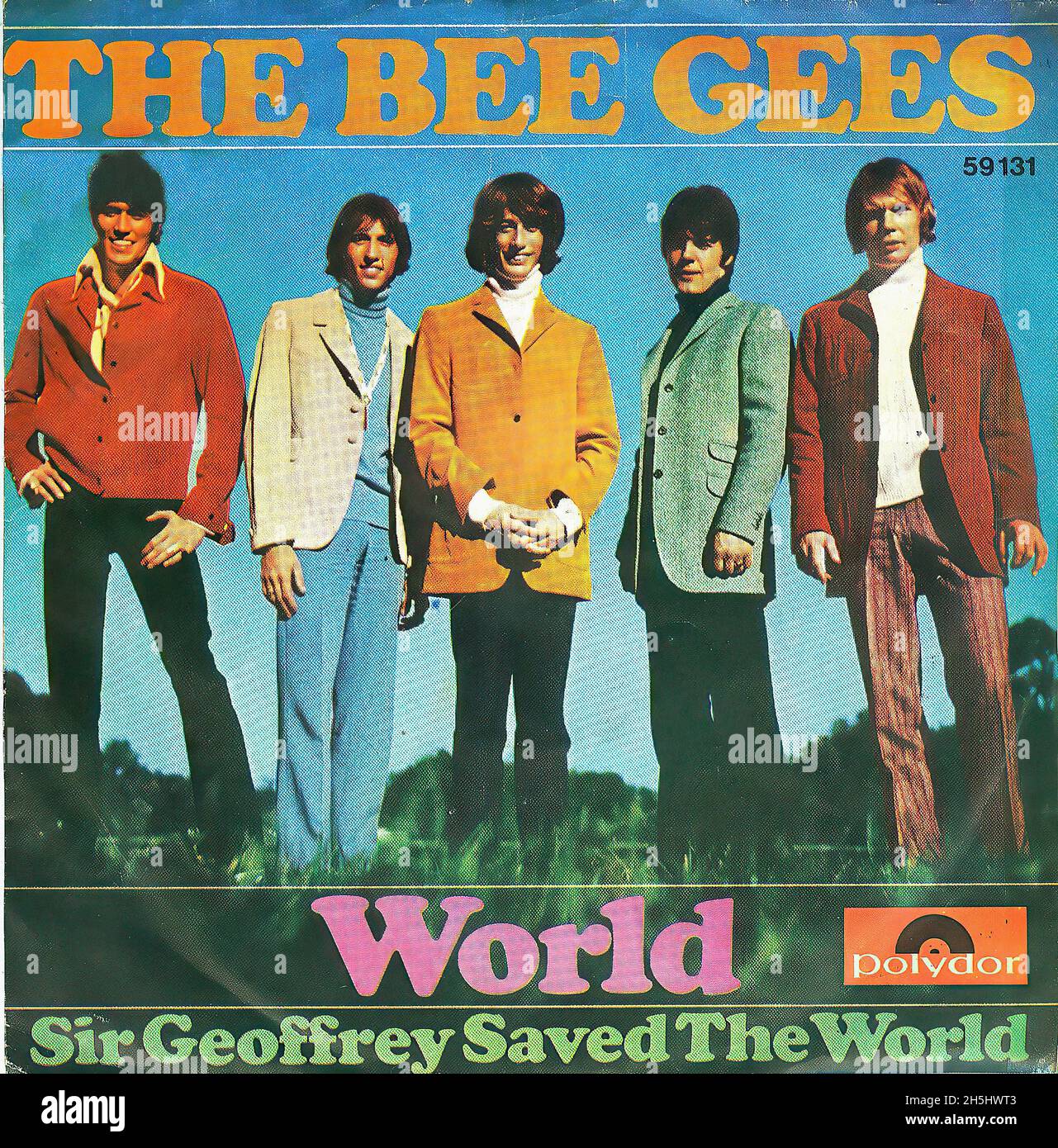 Vintage single record cover - Bee Gees, The - World - D - 1967 Stock ...